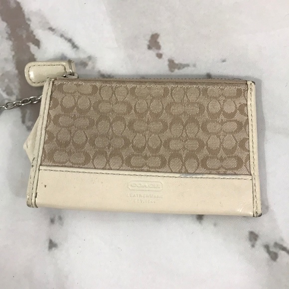 Coach | Accessories | Coach Coin Purse Keychain Tan | Poshmark